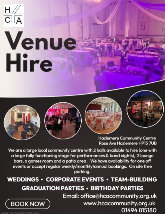 Hazlemere Community Centre - supporting local people, events and clubs